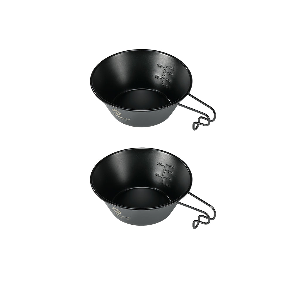 BKS-220-2P 2-Piece Stainless Steel Sierra Cup, 10oz (310ml), Black – Campingmoon