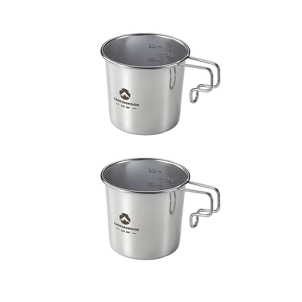S-190-2p 304 Stainless Steel Small Beer Mug, 7oz (210ml), 2Pcs – Campingmoon