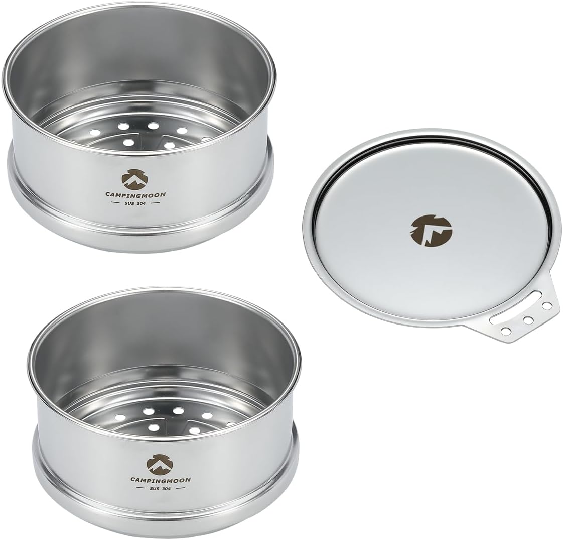 Campingmoon S362-2P-SG Mini Steamer for Sierra Cup – 304 Stainless ...