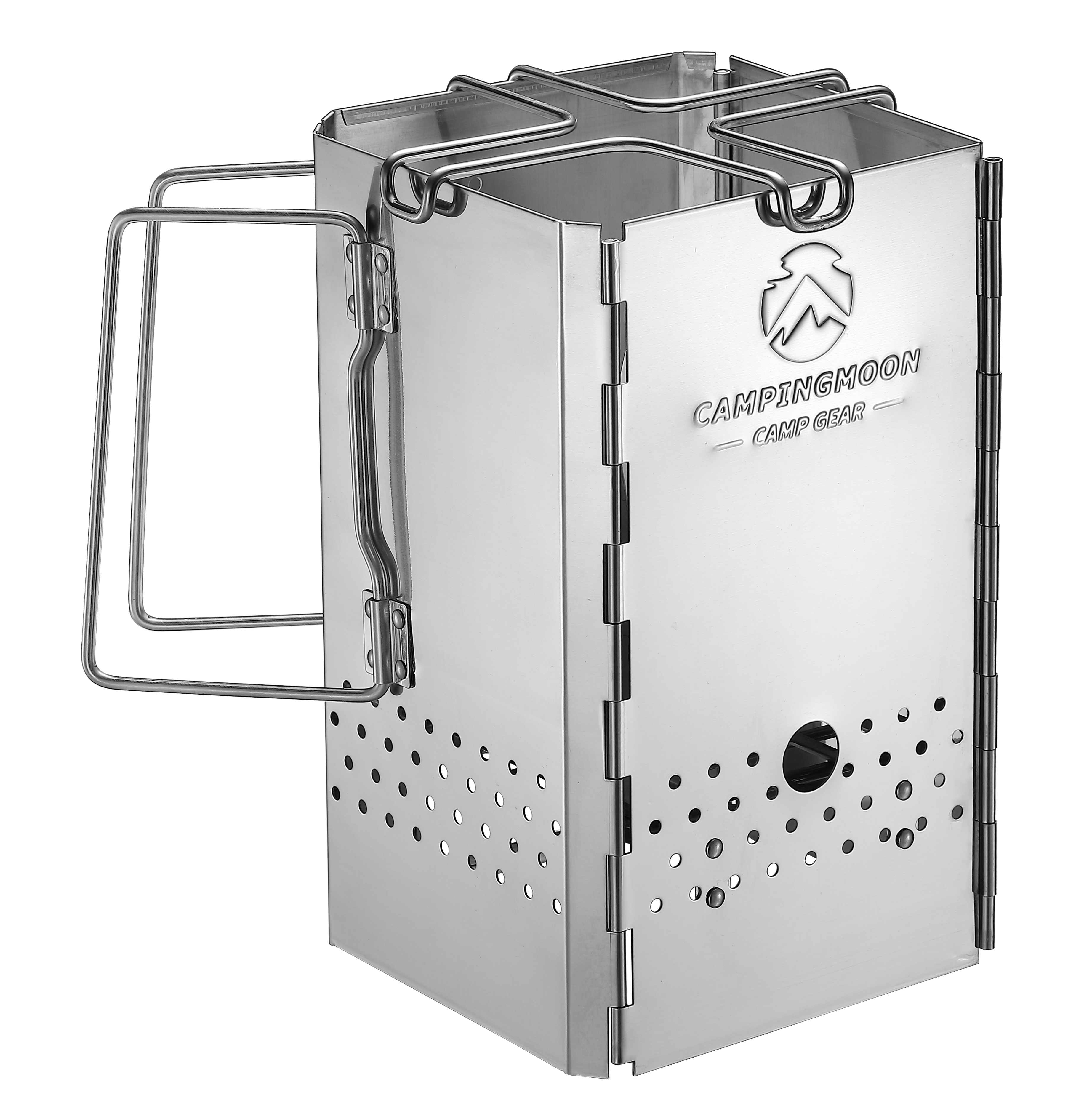 MT-19 Charcoal Chimney Starter Foldable – Portable Stainless Steel BBQ ...
