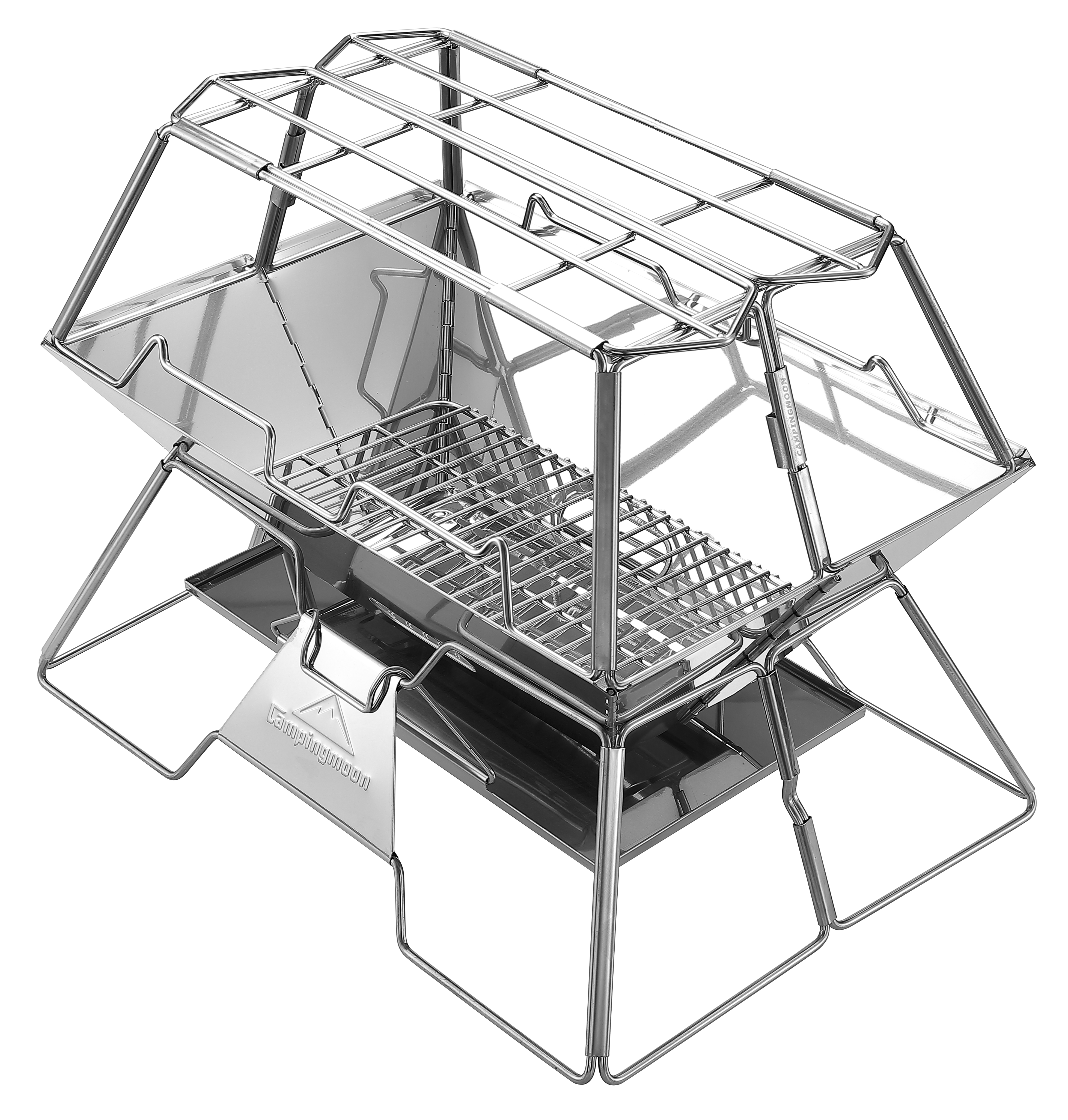 MT-3-ST Collapsible Stainless Steel Cooking Stand Trivet – Campfire ...