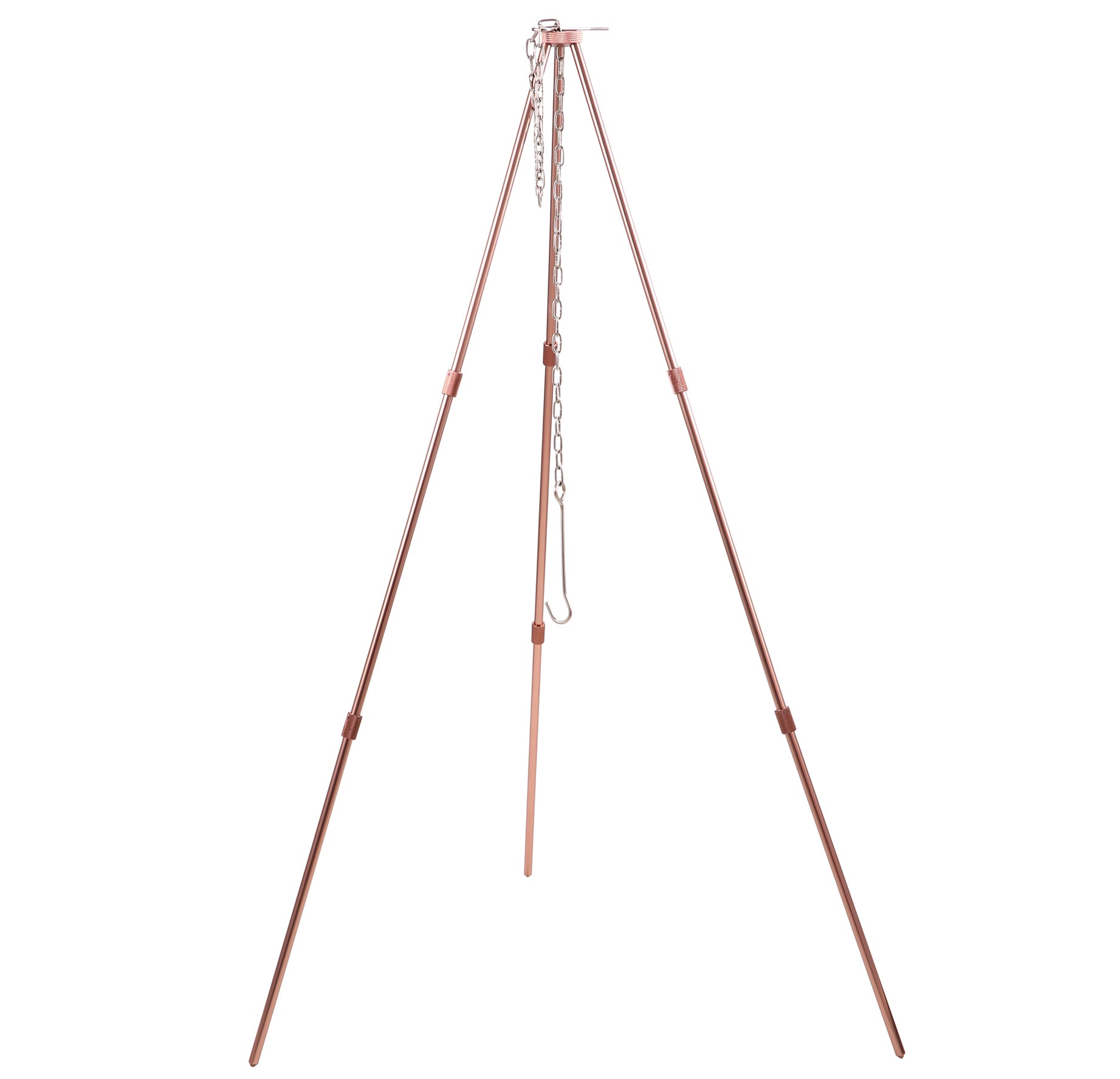 Camping Campfire Tripod Adjustable Chain Lightweight Aluminum MS-080 ...